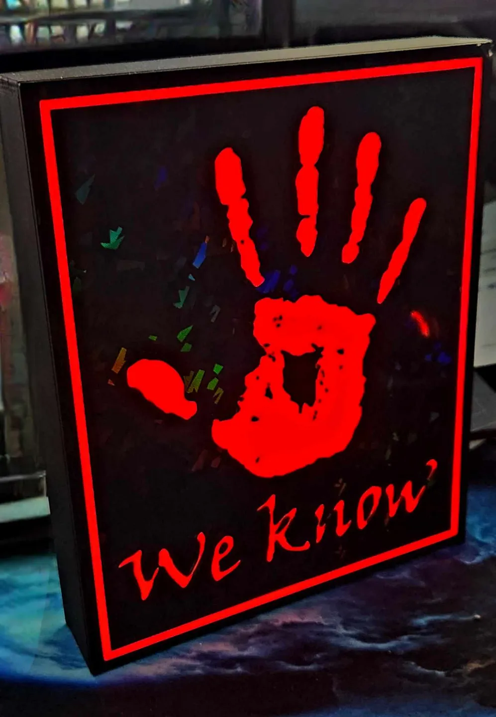 SKYRIM Dark Brotherhood "WE KNOW" Light Box by crazypunk247 MakerWorld ...