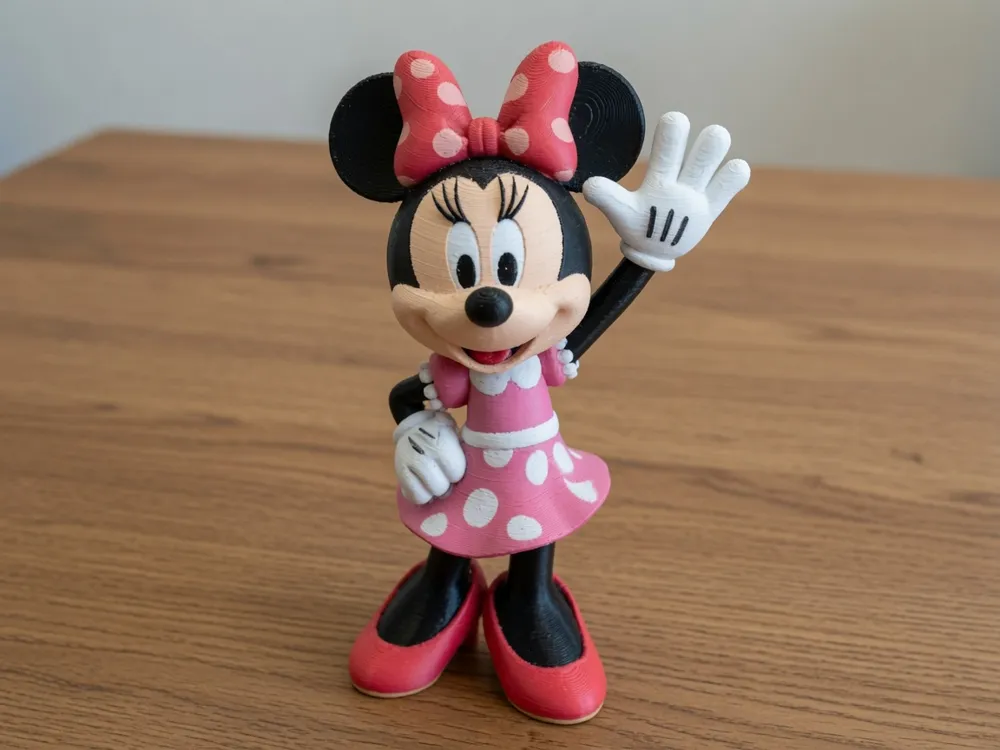 Minnie Mouse Raised Hand Figure | Disney - Free 3D Print Model - MakerWorld