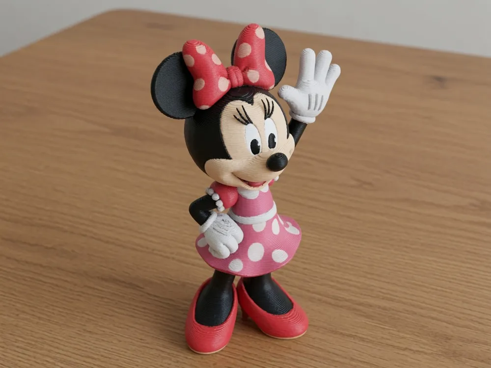 Minnie Mouse Raised Hand Figure | Disney - Free 3D Print Model - MakerWorld