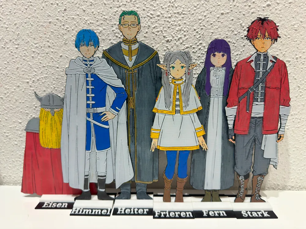 Frieren 2D Models 2 Color Hueforge by Datschi MakerWorld: Download Free ...