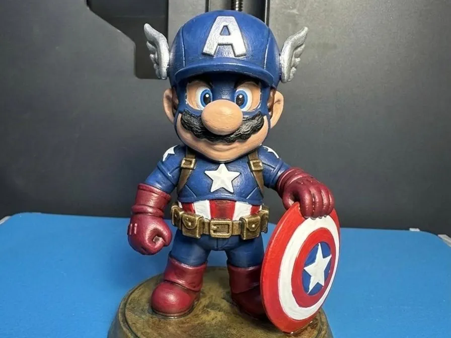 Captain Mario - Free 3D Print Model - MakerWorld