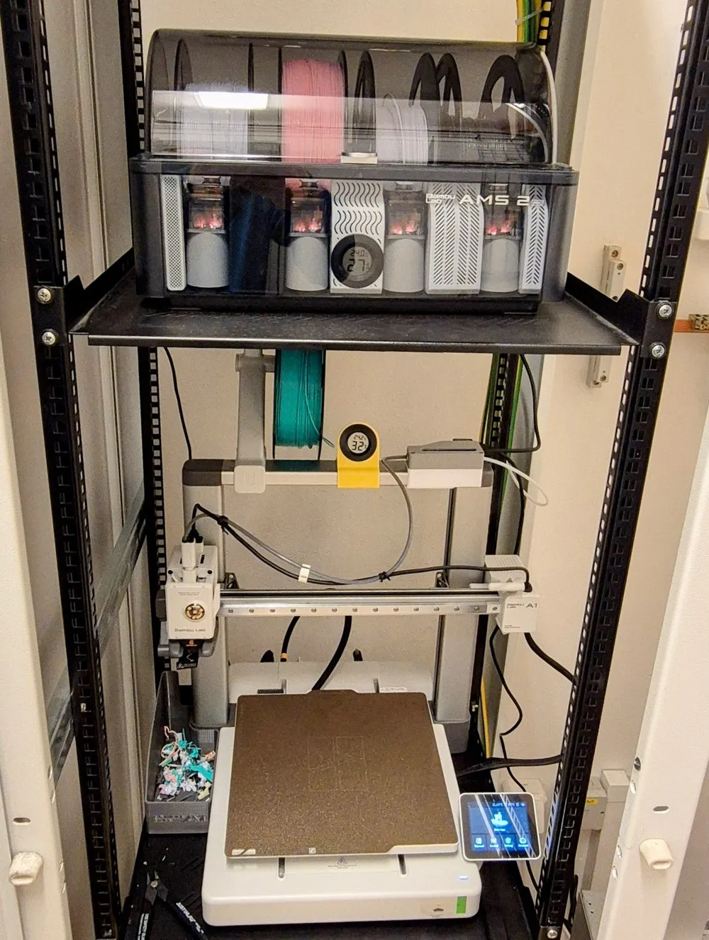 A1 AMS Filament Buffer, AMS Hub Bracket, AMS mod by Jendapce MakerWorld ...