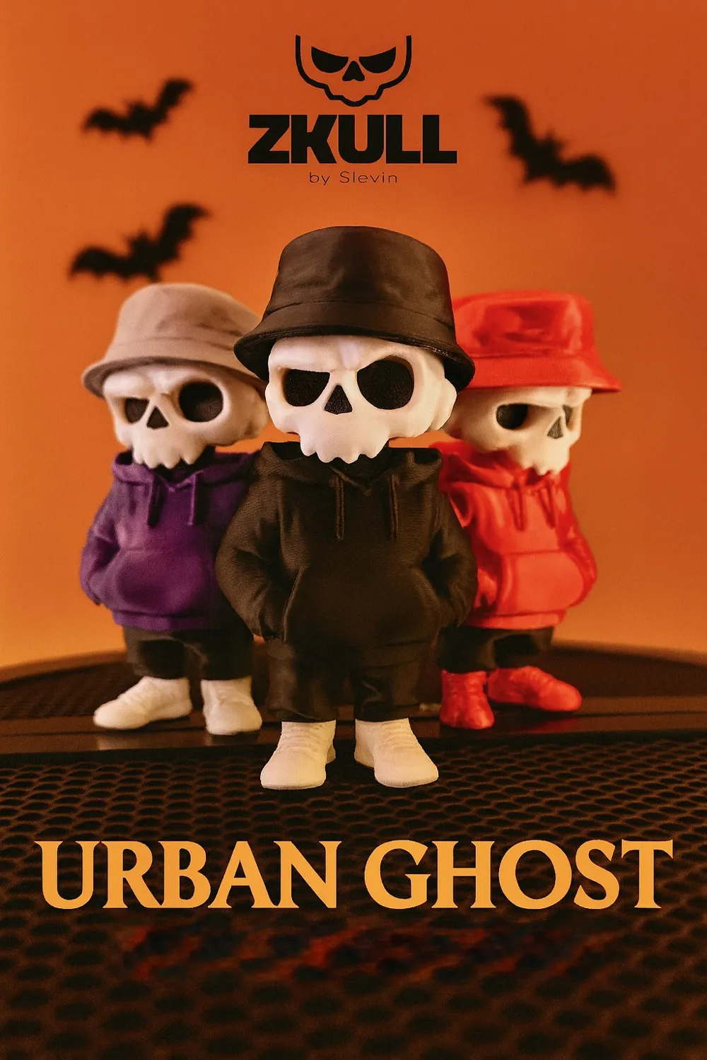 Urban Ghost – Multi-Part Skull Toy (ZKULL) by Slevin MakerWorld ...