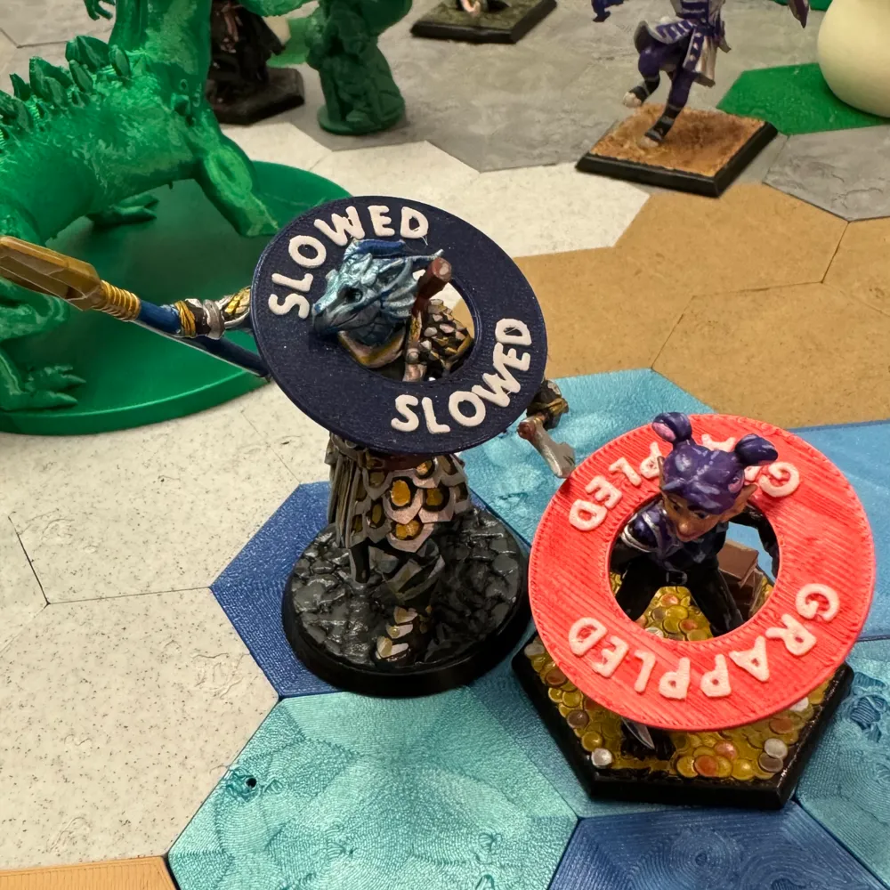 D&D Status Markers / Trackers for 25mm Minis by CraftyNerd - MakerWorld