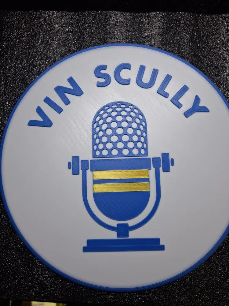 Vin Scully Sign - Free 3D Print Model - MakerWorld