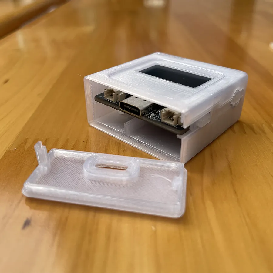 Xiaozhi AI shell bottom mounting structure compact by 只会接线的DIY玩家 MakerWorld: Download Free 3D Models