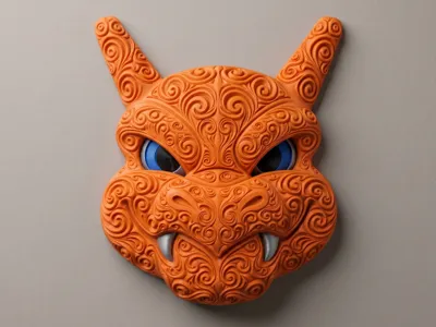 Charizard - Wall Art - Pokémon Fan Art - Free 3D Print Model - MakerWorld