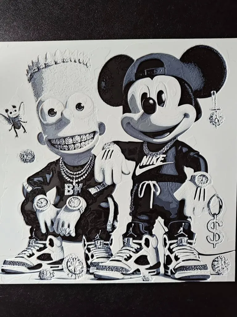 Bart And Mickey by GrumyGramps MakerWorld: Download Free 3D Models