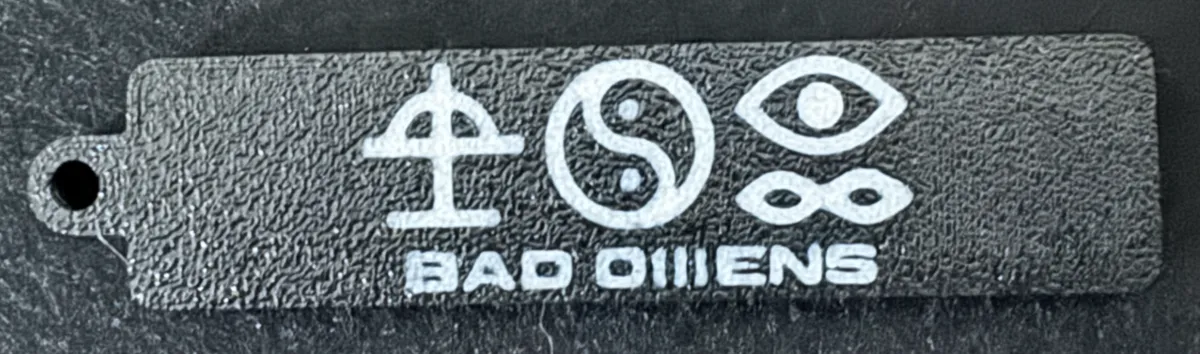Bad Omens Death of Peace of Mind inspired keychain - Free 3D Print ...