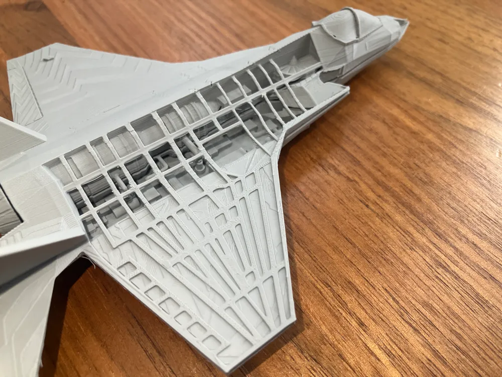 Realistic F-35B with open side - Free 3D Print Model - MakerWorld