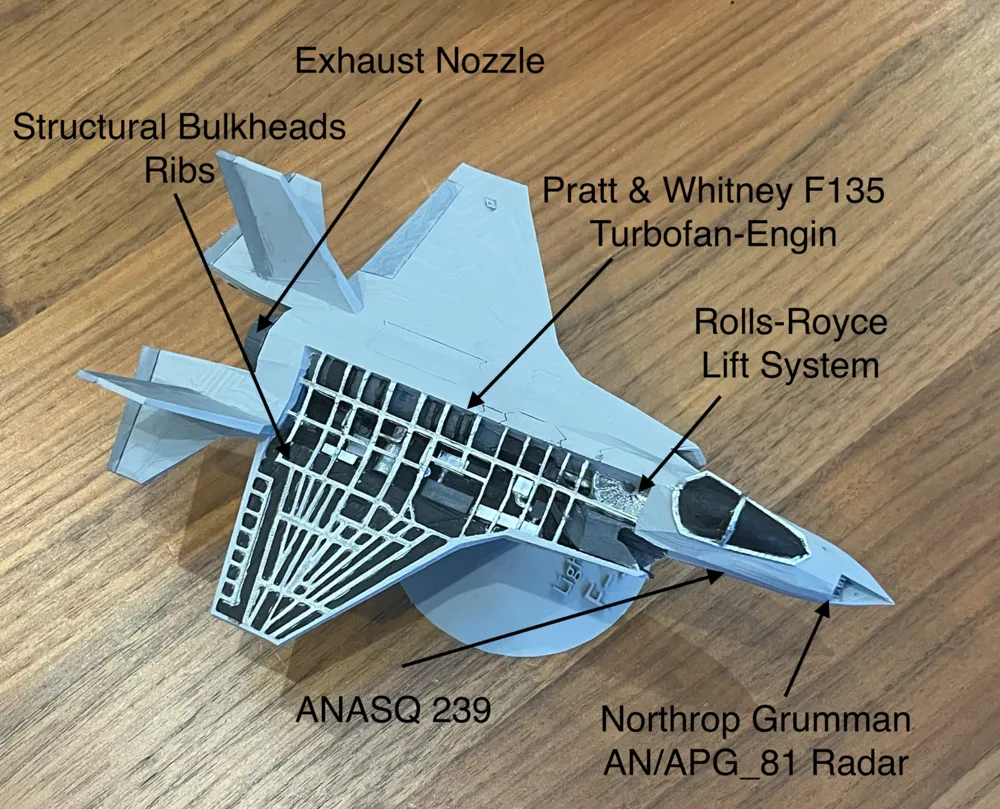 Realistic F-35B with open side by Scraaat MakerWorld: Download Free 3D ...