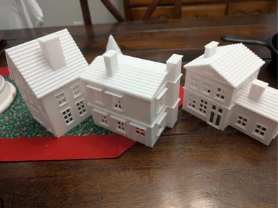 christmas village 3d print model download - MakerWorld