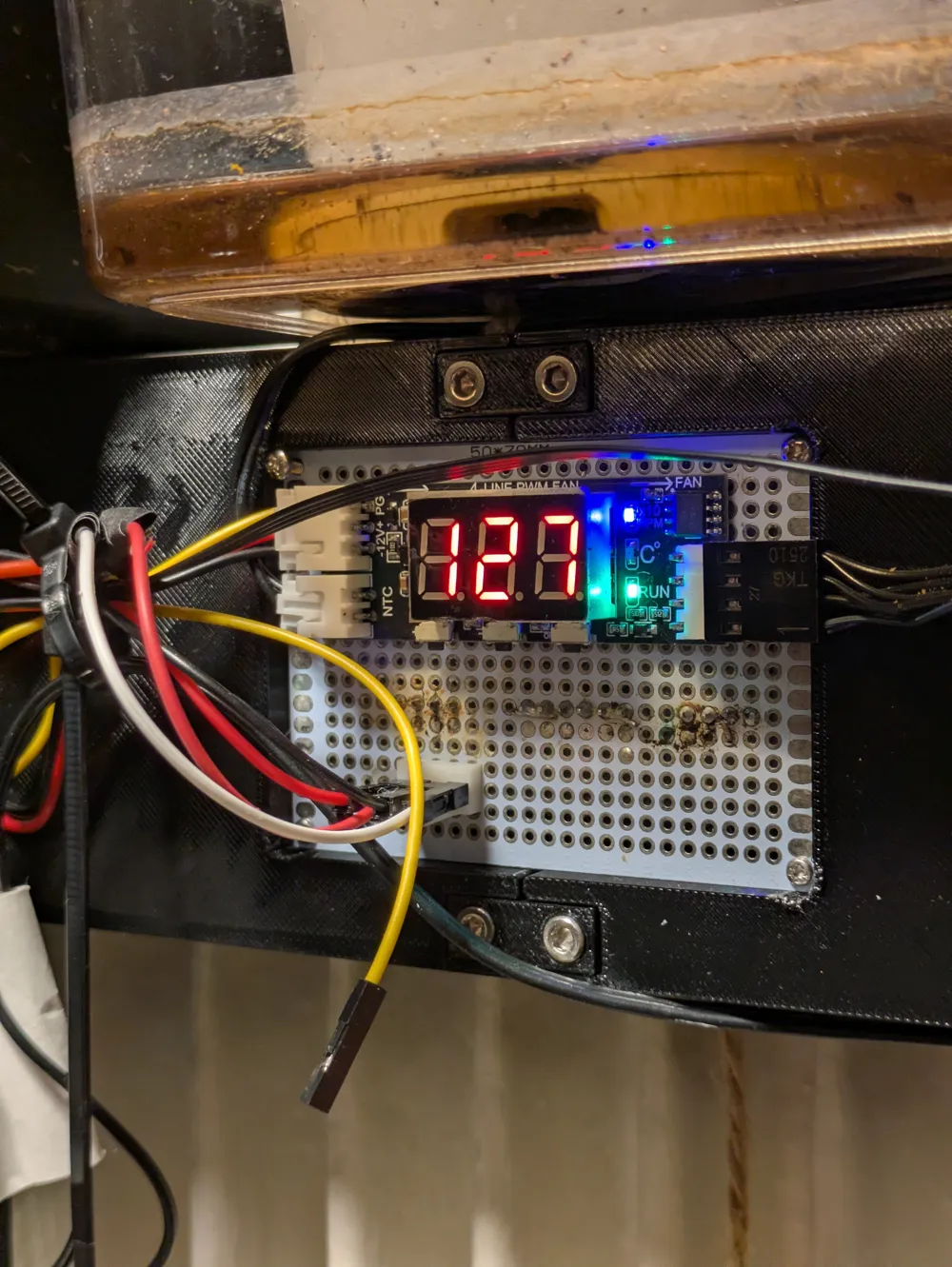 Dual PC fan bracket with room for proto board - Free 3D Print Model ...