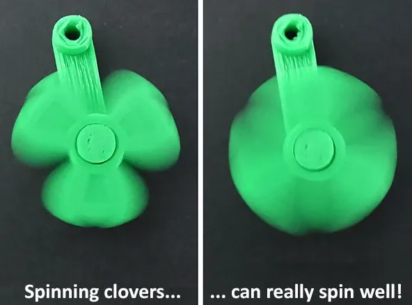 Spinning Clover Keychain by Chadilack - MakerWorld