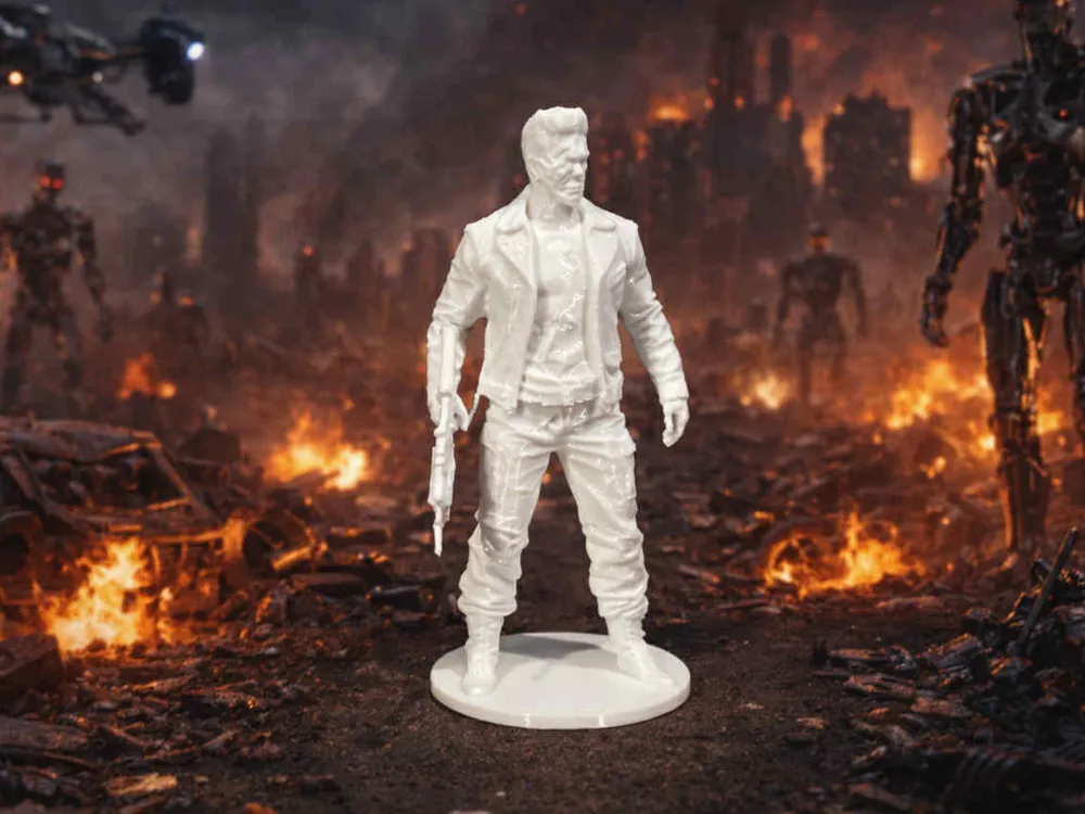 Terminator, Arnold Schwarzenegger - figurine - Free 3D Print Model ...
