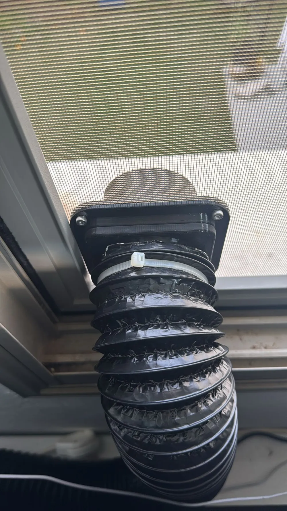 Window Screen Vent Adapter (Magnetic) - Free 3D Print Model - MakerWorld