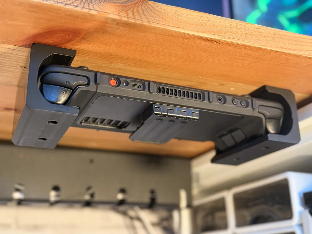 Steam Desk (An Under Desk Steam Deck Mount) by Tom MakerWorld: Download ...