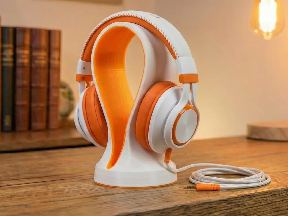 Fluid Loop - Minimalist Headphone Stand - Free 3D Print Model - MakerWorld
