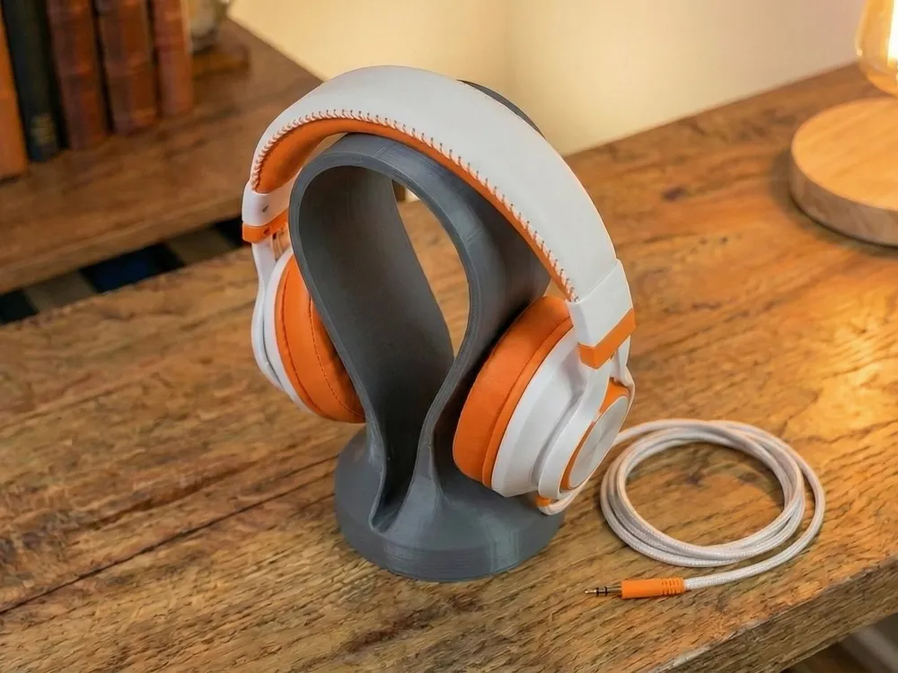 Fluid Loop - Minimalist Headphone Stand - Free 3D Print Model - MakerWorld