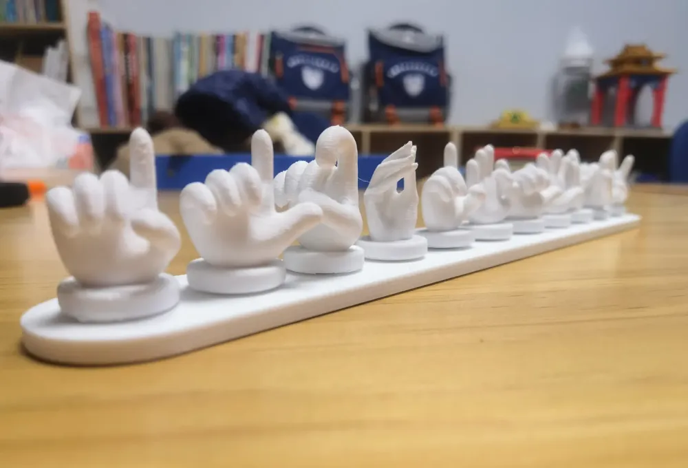 Q Version Digital Hand Gesture Car Number Plate Magnetic Version by ...