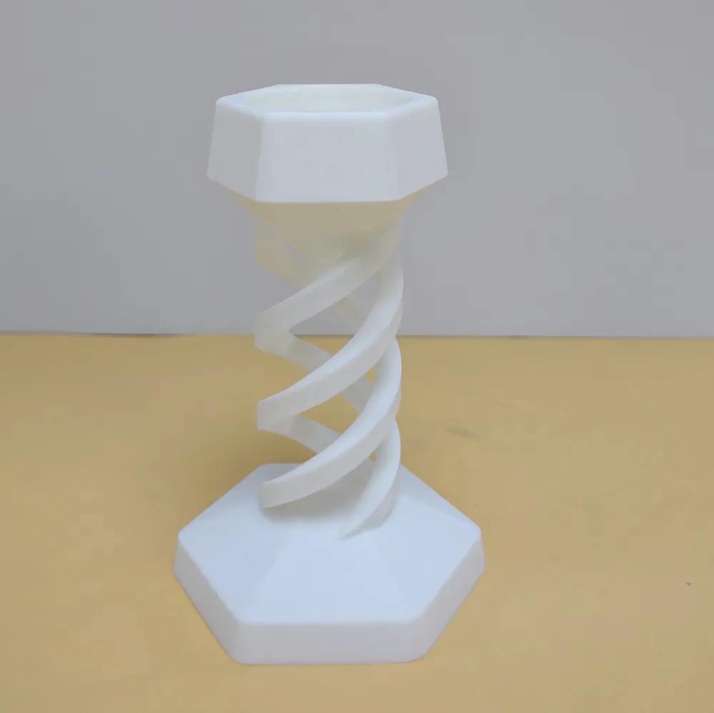 Candlestick hexagonal form - Free 3D Print Model - MakerWorld