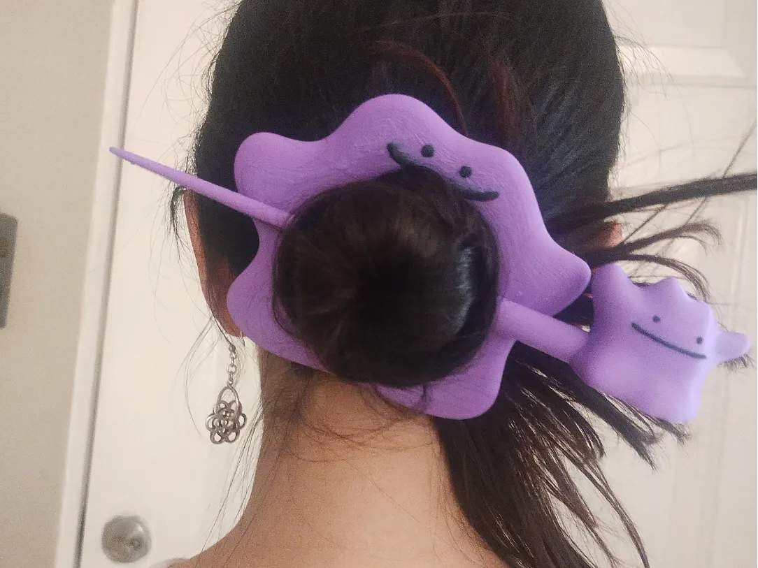 Ditto hair clip - Free 3D Print Model - MakerWorld