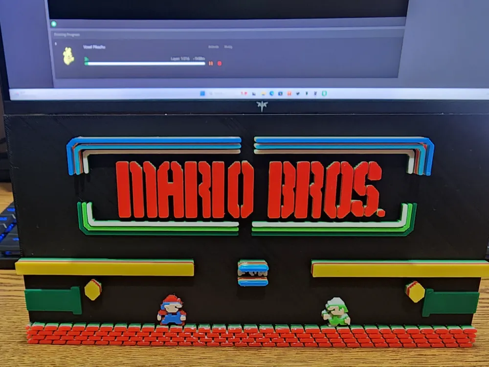 Mario Wall Art AMS version by TCS3d - MakerWorld