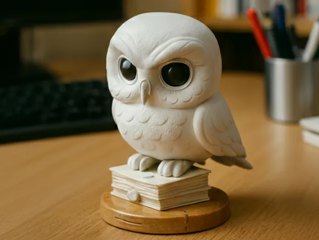 hedwige harry potter White Owl - Free 3D Print Model - MakerWorld