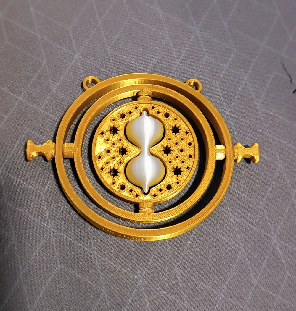 Harry Potter Time Turner with rounded hourglass - Free 3D Print Model ...