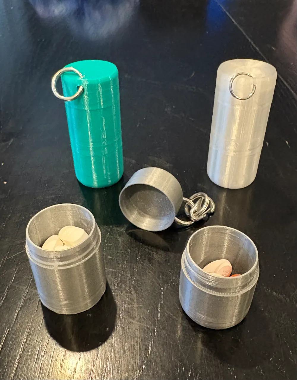 Pill Box Keychain - With Expander - Free 3D Print Model - MakerWorld