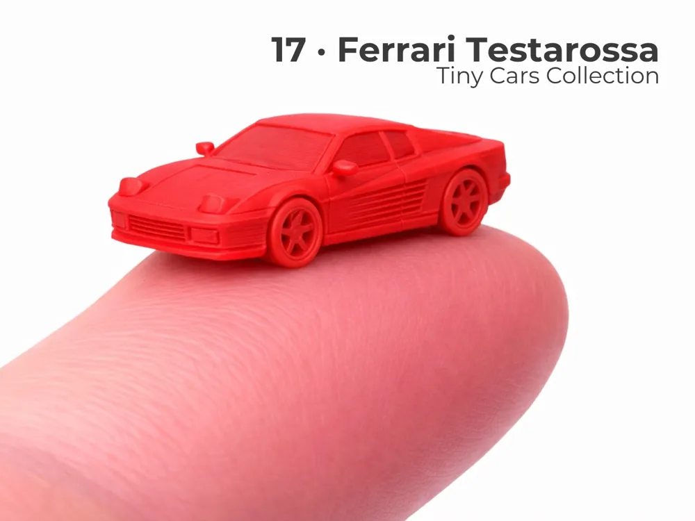 Tiny Ferrari Testarossa - Mini Cars Series - Free 3D Print Model ...
