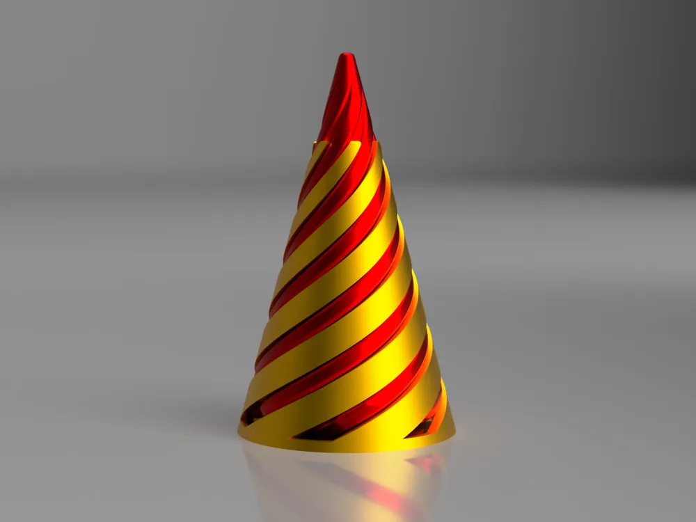 Conoidal Spiral Illusion Fidget by Zurlingo-3D MakerWorld: Download ...