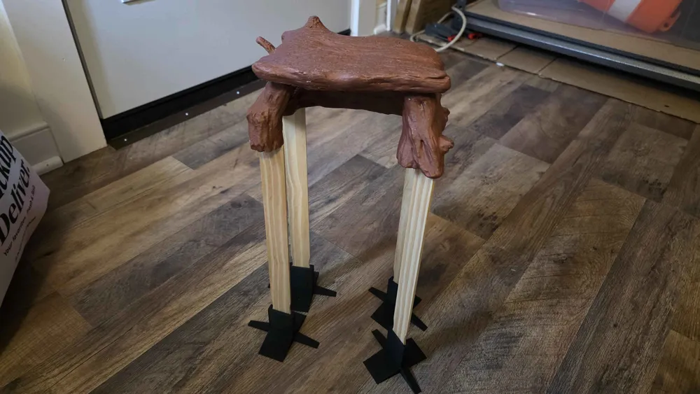 Paint Stick Stand for Easy Spray Painting! - Free 3D Print Model ...