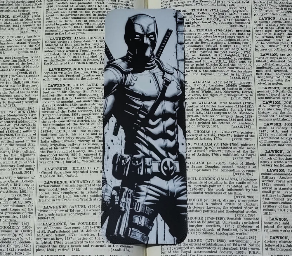 Deadpool Bookmark - 2 Color by BoDad MakerWorld: Download Free 3D Models
