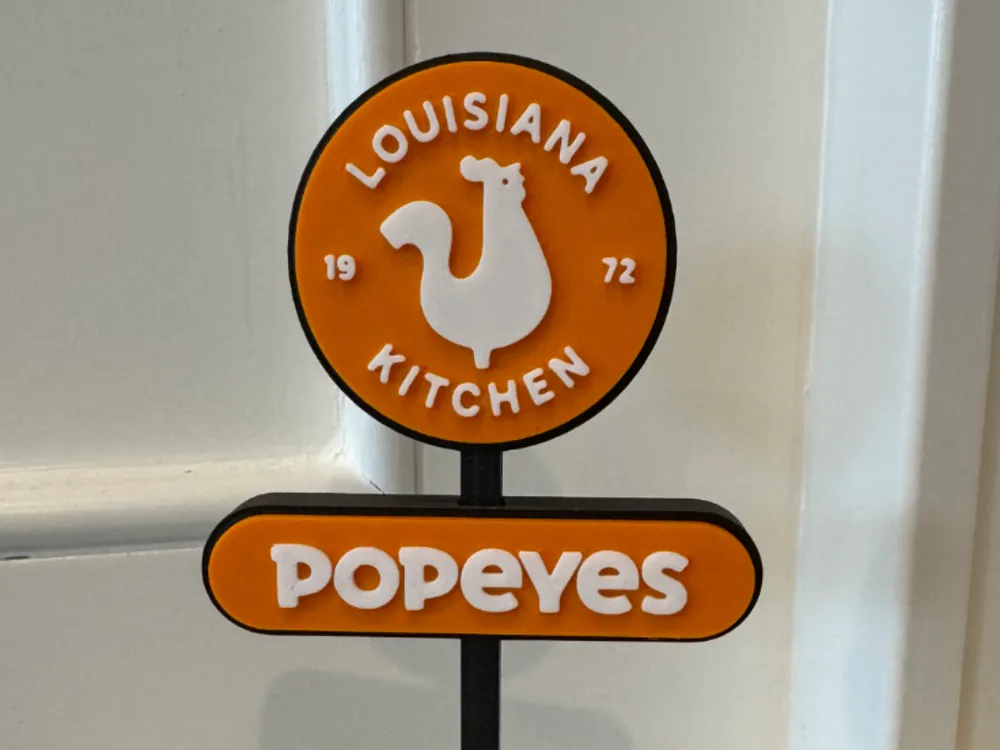 Popeye's Chicken Sign by 3D Print Creative Endeavors - MakerWorld