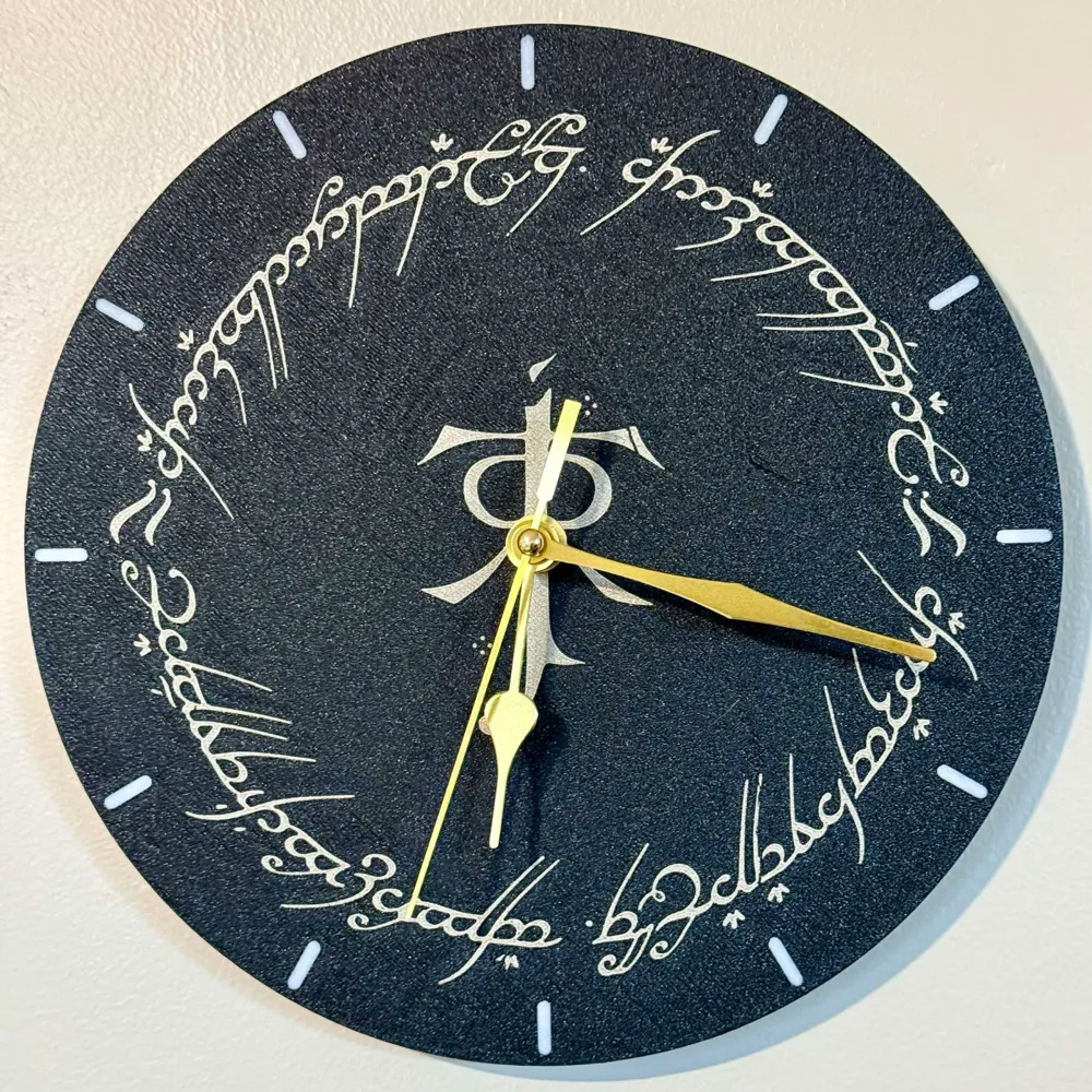 LOTR One Ring Clock - Free 3D Print Model - MakerWorld