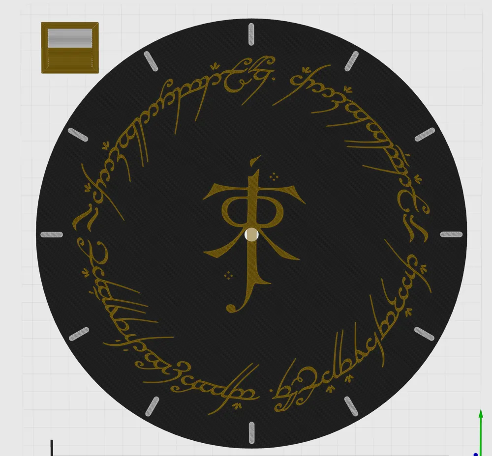 LOTR One Ring Clock by Faran3DMakerWorld: Download Free 3D Models