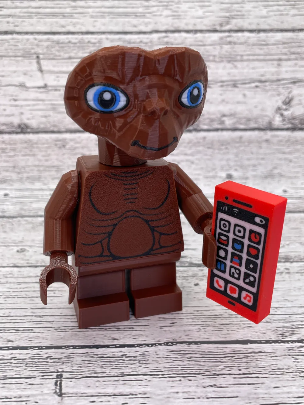 Brick E.T. The Extra-Terrestrial Figure 300% Scale by Big F - MakerWorld
