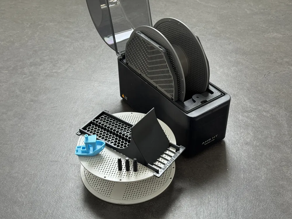 V2 - AMS HT – extended desiccant storage space Mod - Free 3D Print ...