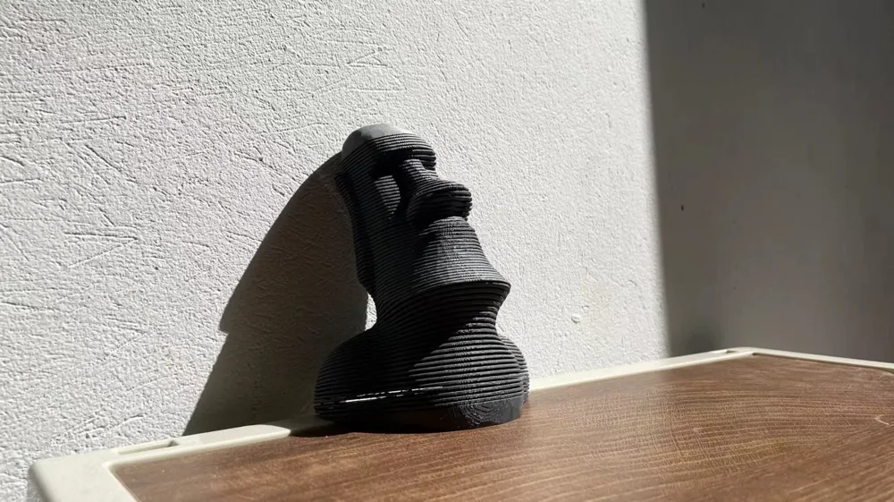 statue Easter Island statues stone statues head movable toy by Queazy ...