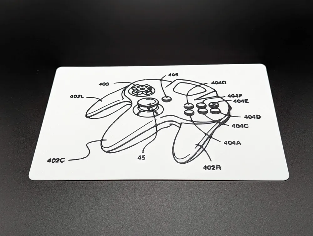 N64 Controller Patent Art by Ken Mills - MakerWorld