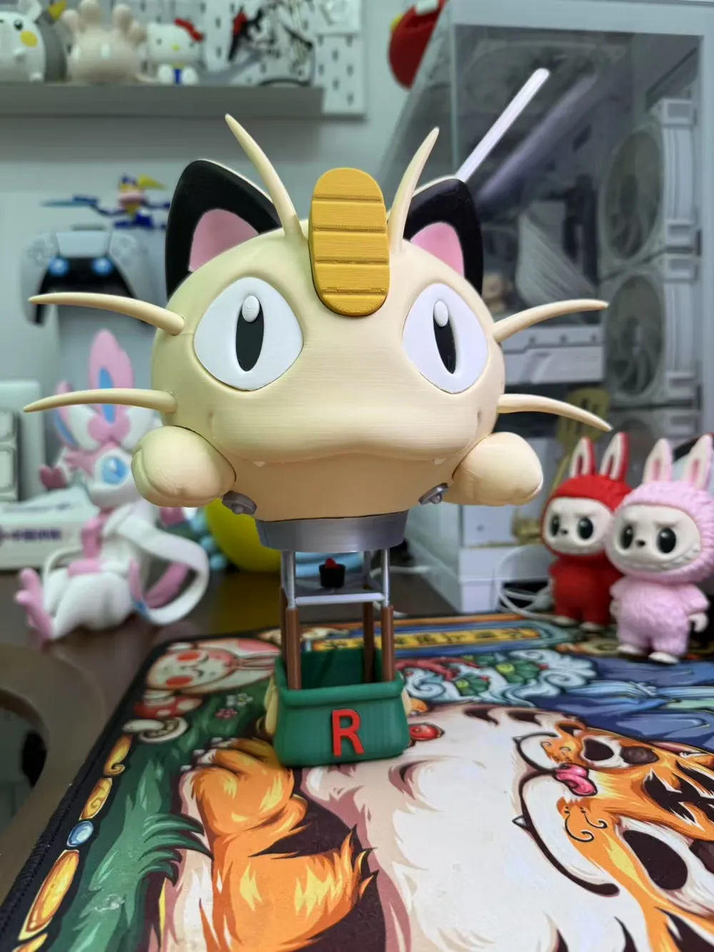 Pokemon Team Rocket Meowth Ballon - Free 3D Print Model - MakerWorld