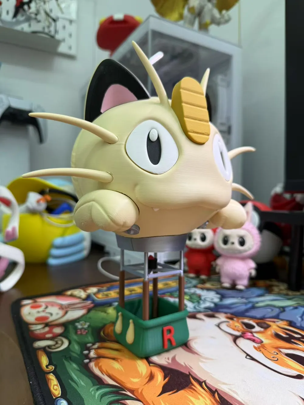 Pokemon Team Rocket Meowth Ballon - Free 3D Print Model - MakerWorld