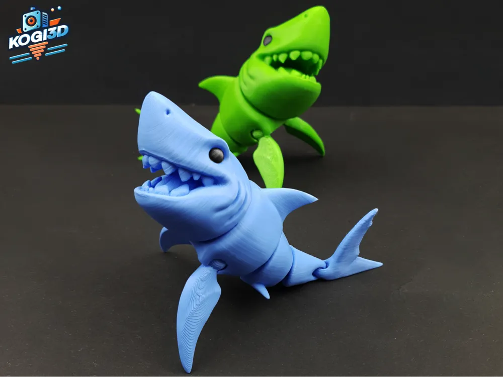 3D Printable Flexible Shark Toy by KOGI3D MakerWorld: Download Free 3D ...