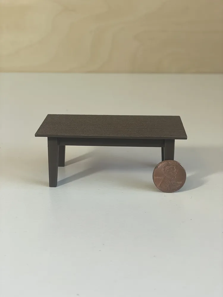 1:12 Shaker Coffee Table | Doll house furniture by Jonah MakerWorld ...