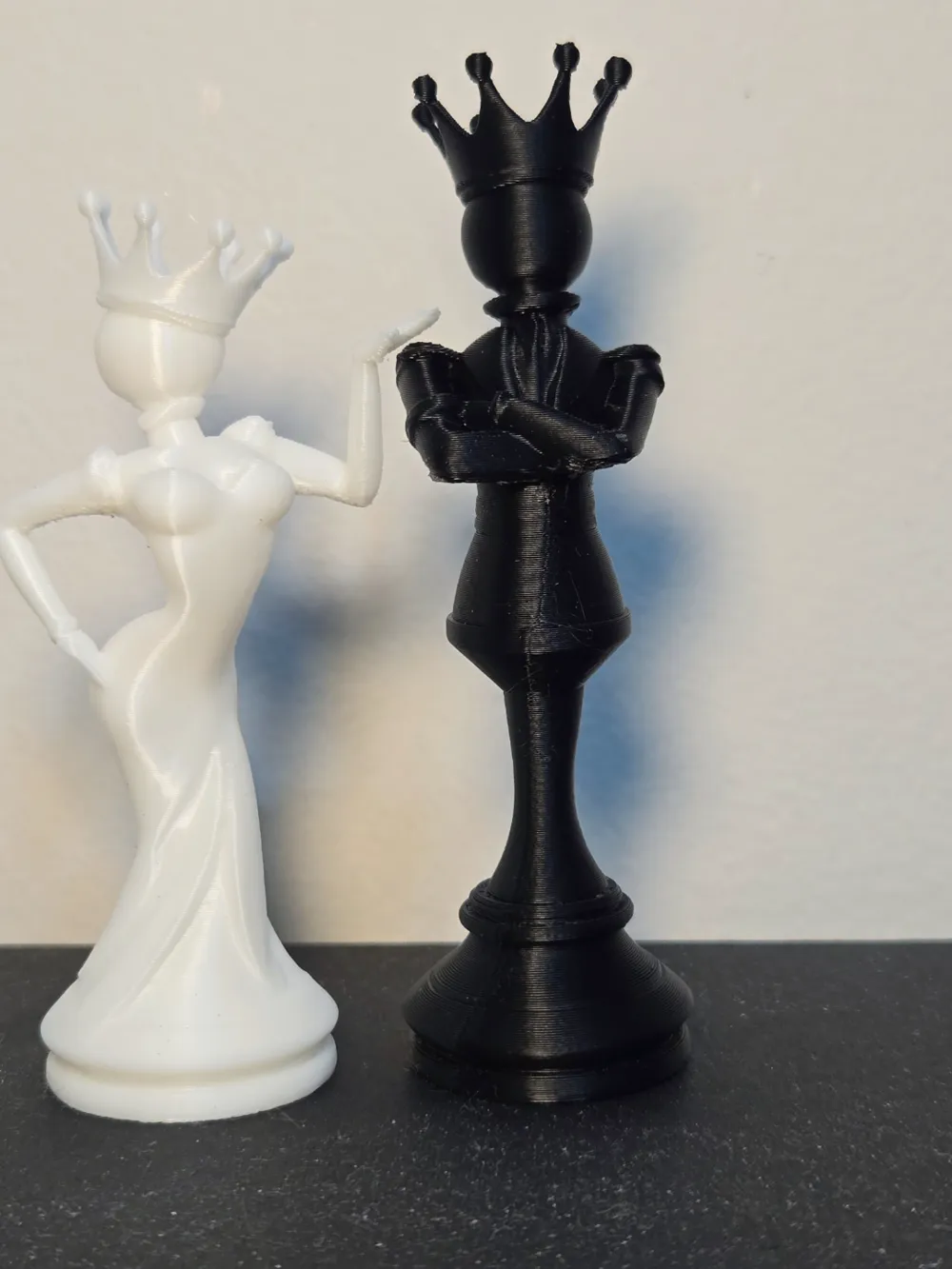 Chess King Queen standing/Dancing couple pose by Vari217 MakerWorld ...