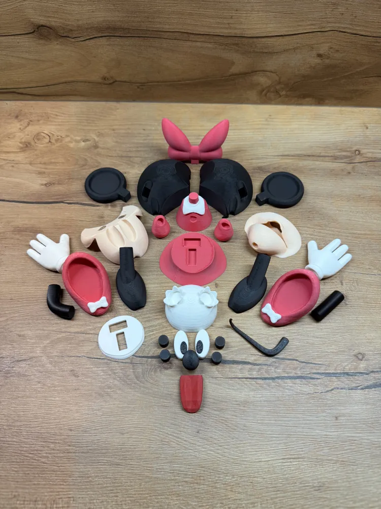 Minnie em múltiplas partes por mika MakerWorld: Baixe modelos 3D gratuitos