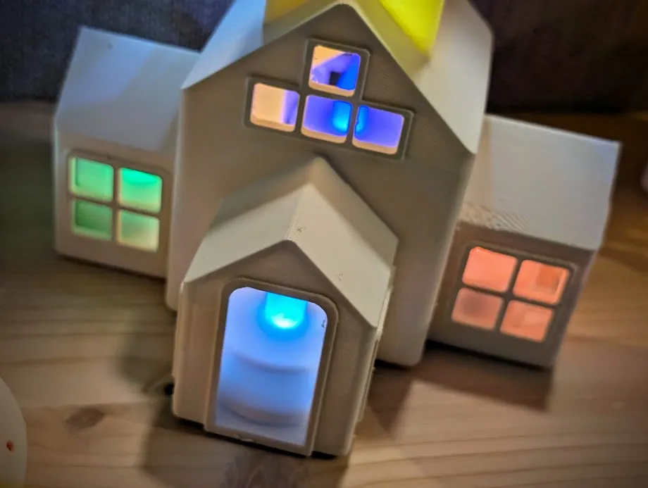 Casinhas de Natal 2024: Prefeitura (sem suporte) por G__W__ MakerWorld: Baixe modelos 3D gratuitos