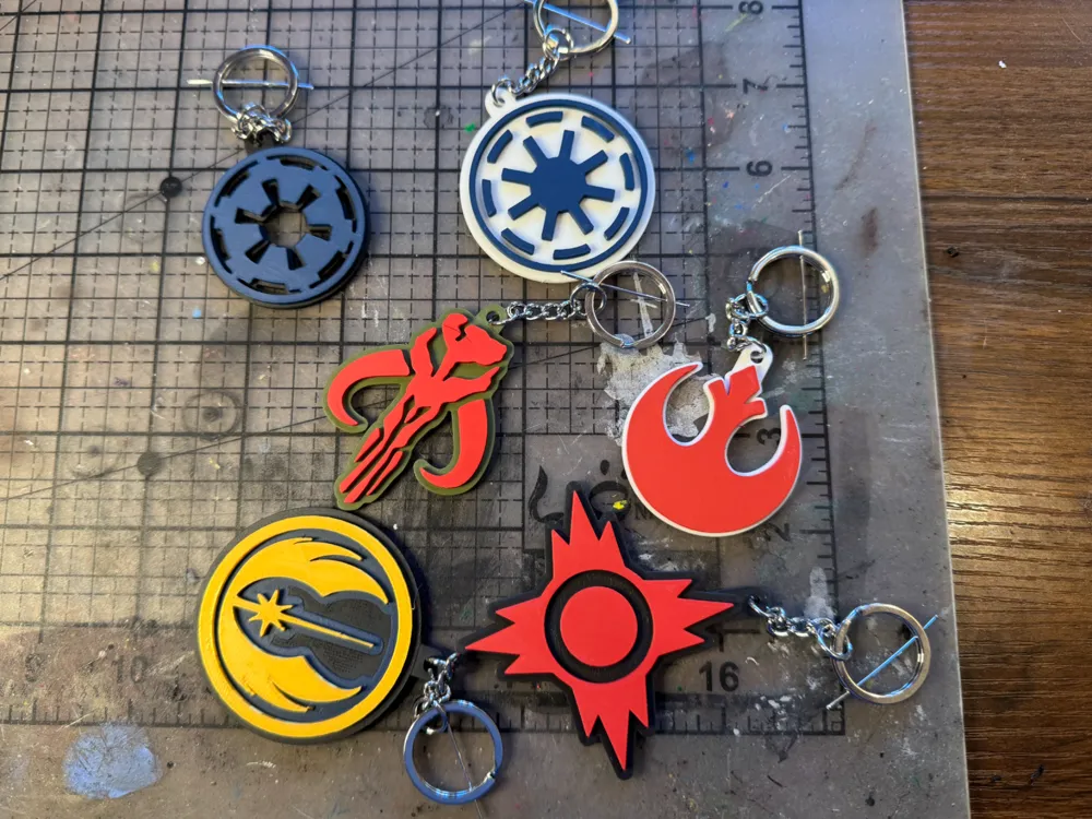 Star Wars Emblem Key Rings (6 Kinds!) by Behren Designs - MakerWorld
