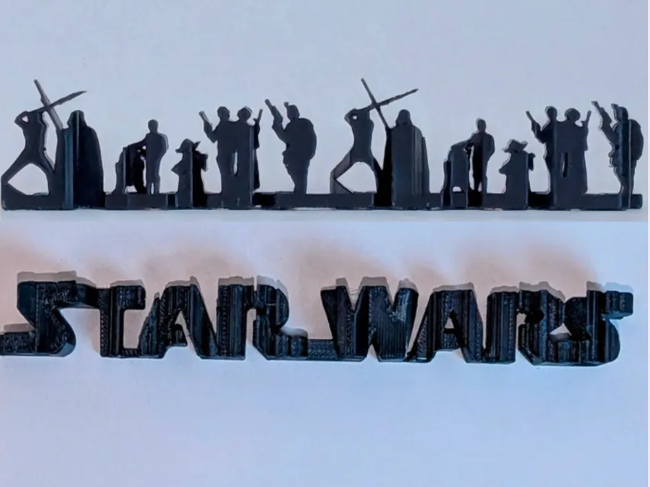 Star Wars Dual Angle Sculpture by Elijah MakerWorld: Download Free 3D Models